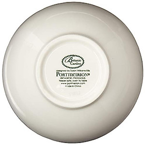 Portmeirion Botanic Garden Collection Small Bowls | Set of 4 Bowls with Cyclamen Motif | 3.75 Inch Bowls | Made from Porcelain | Microwave and Dishwasher Safe