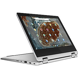 Lenovo 2021 Newest Flex 3 11.6" HD Touchscreen 2-in-1 Convertible Chromebook Laptop, 8-Core MediaTek MT8183 CPU, 4GB Memory, 32GB eMMC, WiFi 5, Chrome OS, Arctic Grey, w/GM Accessories