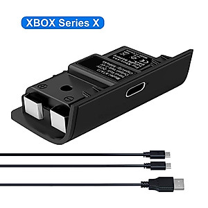 NBCP Battery Pack for Xbox Series X S Controller,Rechargeable Charge Kit for Series X|S Controller Battery Pack 850mAH Wire Charging Cable LED Indicator-1 Pack