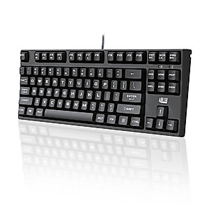 Adesso AKB-625UB - Easy Touch Compact Mechanical Gaming Keyboard,Black