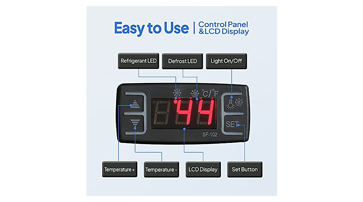 ROVSUN 3.5 Cu.Ft Commercial Countertop Refrigerator