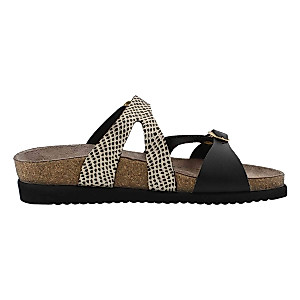 Mephisto Women's Hannel Sandal, Black Cuba/Waxy, 7