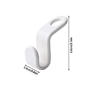6/12/24 Pcs Clothes Hanger Connector Hooks, Space-Saving Hanger Extender Clips, Cascading Clothes Hooks, Outfit Hangers Suitable for Christmas Home Bedroom Decorations