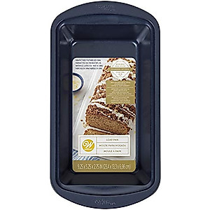 Wilton Non-Stick Diamond-Infused Navy Blue Loaf Baking Pan, 9 x 5-inch