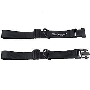 Wisdompro Backpack Chest Strap, Heavy Duty Adjustable Backpack Sternum Strap Chest Belt with Quick Release Buckle for Hiking and Jogging - with Slide Locks (Black)