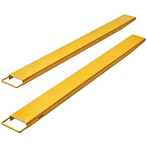 BestEquip Pallet Fork Extension 72 Inch Length 4.5 Inch Width, Heavy Duty Alloy Steel Fork Extensions for forklifts, 1 Pair Forklift Extension, Yellow