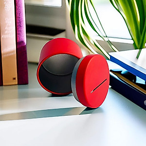 KUQILEY Postage Stamp Dispenser - Stamp Roll Dispenser Red Iron can Material Stamp Dispenser Compact and Impact-Resistant for Desk Organization of Home Office Supplies