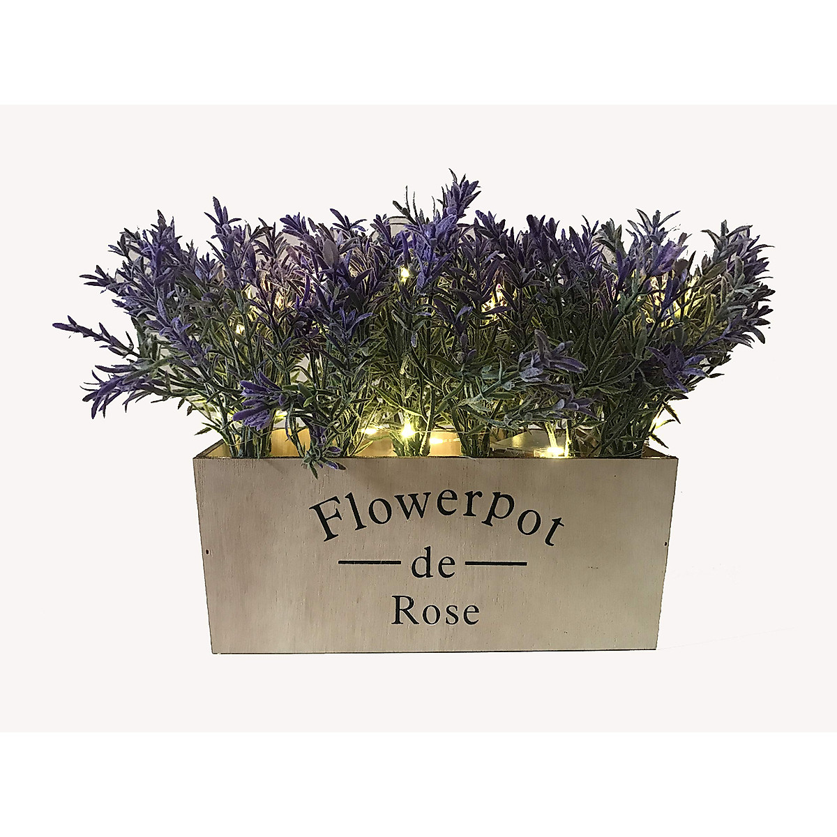 SNOWSTORM Artificial Flower Lavender Potted Plant with Silk Flower for Home Decor Wedding Garden Office Patio Decoration Table Centerpieces