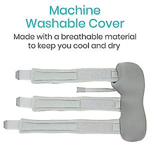 Vive Resting Hand Splint (Right) - Night Immobilizer Wrist Finger Brace - Thumb Stabilizer Wrap - For Arthritis, Tendonitis, Carpal Tunnel Pain - Functional Support For Sprains Fractures (Medium)