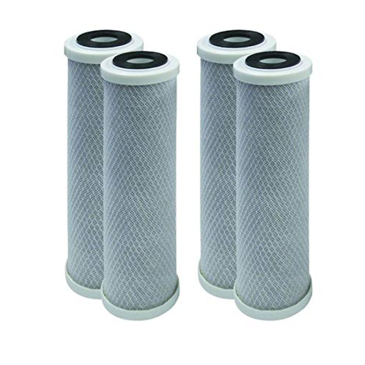 CFS – 4 Pack Carbon Block Water Filter Cartridges Compatible with SpectraPure R.O. Filter Models – Remove Bad Taste & Odor – Whole House Replacement Filter Cartridge – 1 Micron