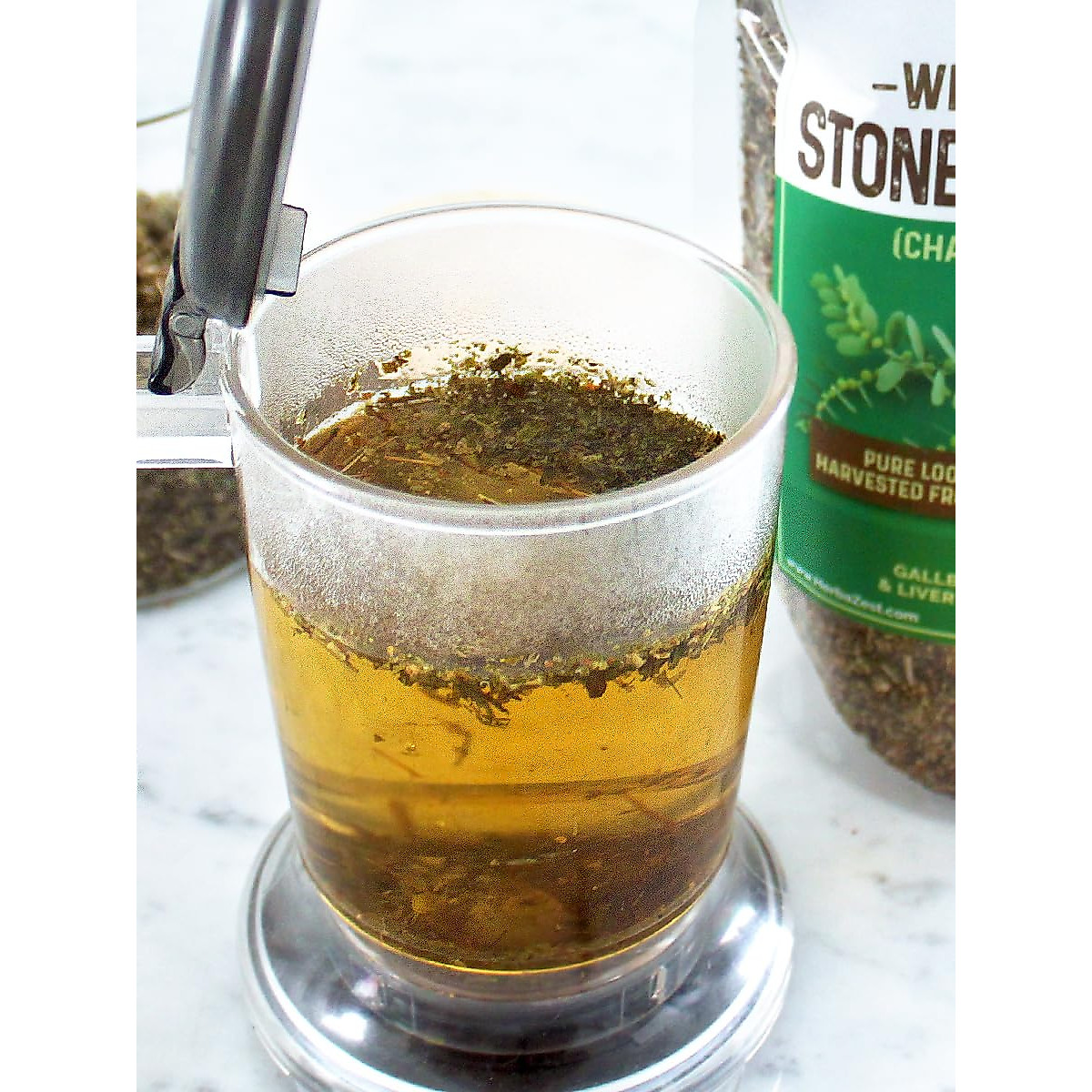 HerbaZest Chanca Piedra Tea (Stonebreaker/Stone Breaker) - 8oz (225g) - Premium Wild-Crafted & 100% Pure Loose Leaves & Stems