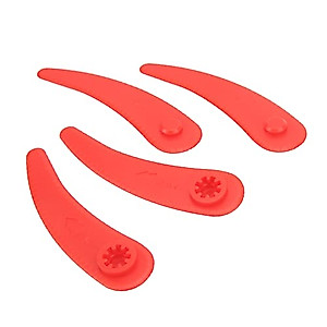 Lawn Mower Blades, Durable, Flexible, Household 25 pcs. Lawn Mower Blades Fast ABS Cut for Garden Red