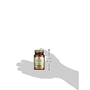 Solgar Folate 1000 mcg, 60 Tablets - 1000 mcg Bio-active Metafolin - Heart Health - Vegan, Gluten Free, Dairy Free, Kosher - 60 Servings
