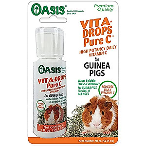 OASIS #80254 Vita Drops-Pure C for Guinea Pig, 2-Ounce, Packaging may vary