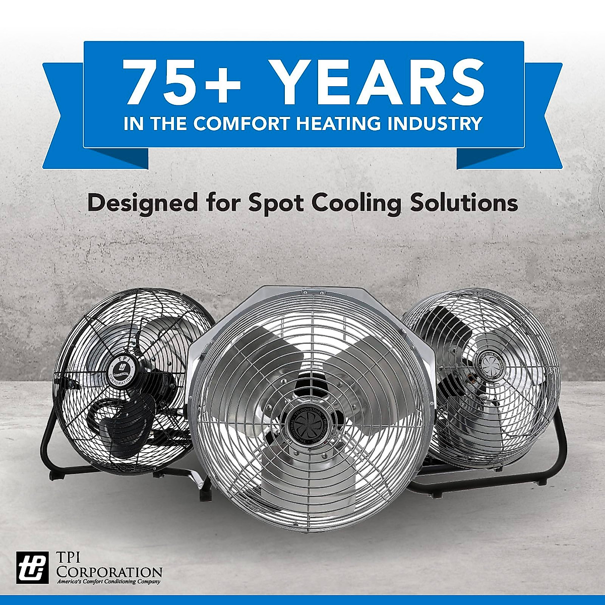 TPI PM18S Outdoor Rated Self-Contained Power Mister, Stand Alone, Medium Pressure, 18" Blade Size, 120-Volt with GFCI Plug