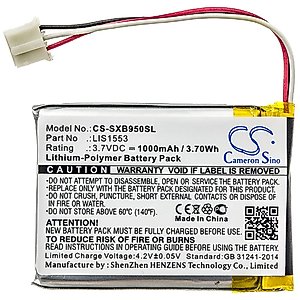 Replacement Battery for Sony MDR-XB950N1 WH-CH700N SRS-WS1 Wireless Headset,fit Part No LIS1553(SY6),1000mAh