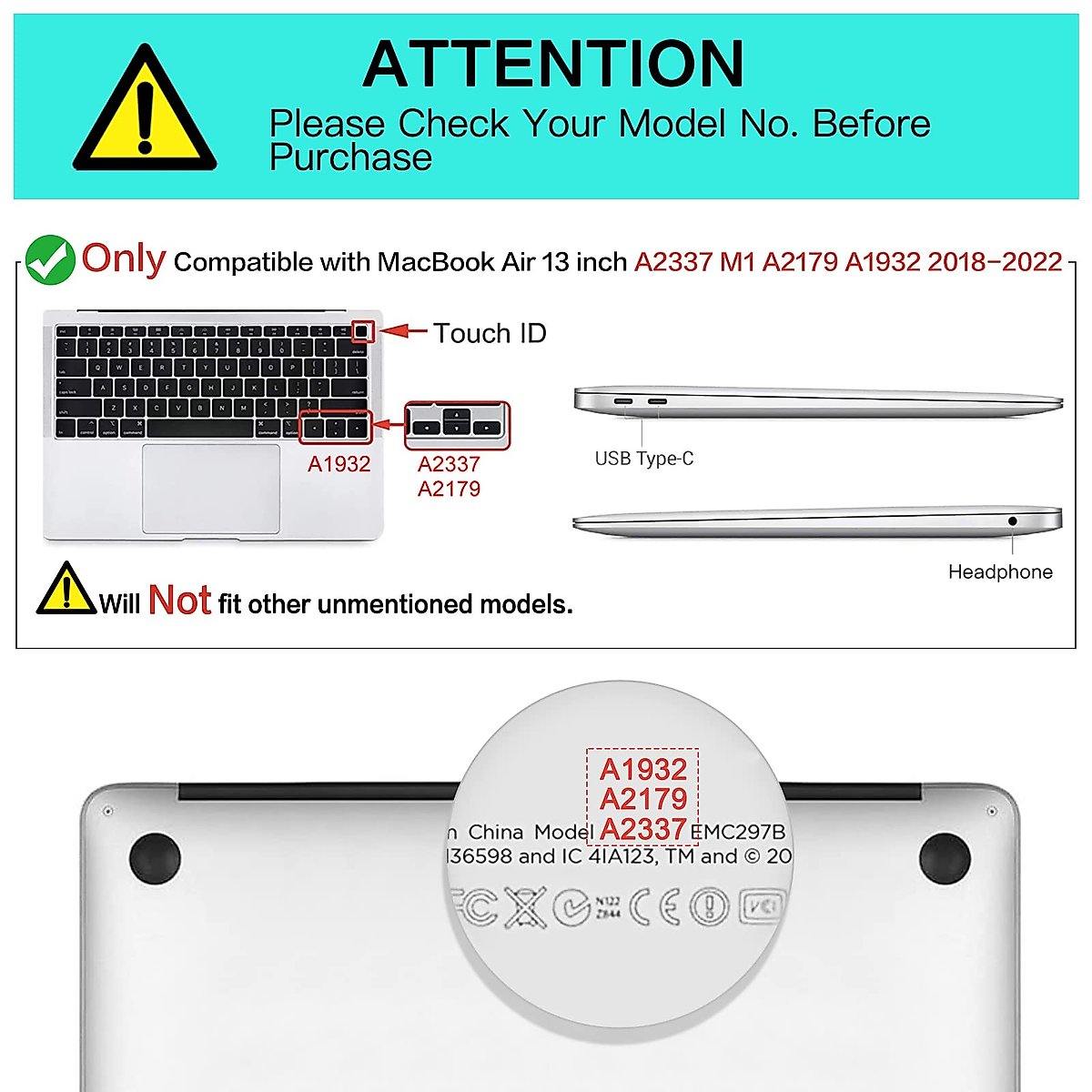 MOSISO Compatible with MacBook Air 13 inch Case 2022 2021 2020 2019 2018 Release A2337 M1 A2179 A1932 Retina Display with Touch ID, Plastic Hard Shell Case & Keyboard Cover & Wipe Cloth, Avocado Green