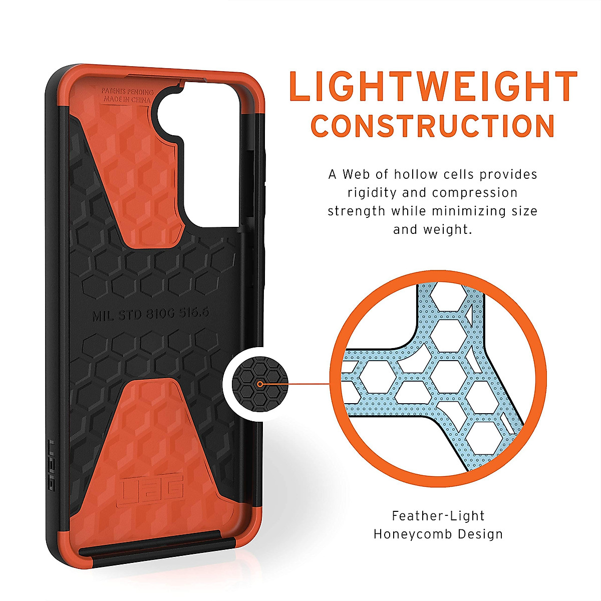 URBAN ARMOR GEAR UAG Designed for Samsung Galaxy S21 Plus Case Black Sleek Ultra-Thin Shock-Absorbent Civilian Protective Cover, [6.7 inch Screen]