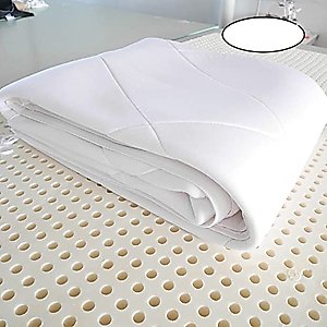 QQCC Mattress Topper Natural Latex Mattresses Foldable 200x230cm Tatami Multifunction Mattress with Cotton Cover (Size : 180x200cm)