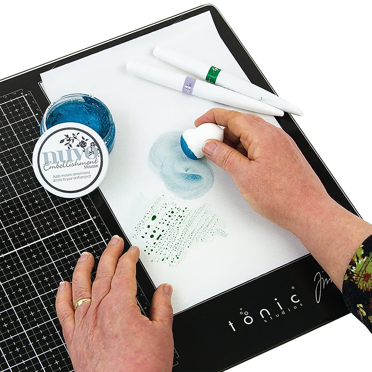 Tim Holtz Replacement Non-Stick Glass Media Mat, White