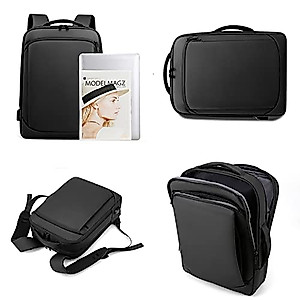 Womleys Laptop Backpack, 15.6 Inch Water Resistant Travel Business Backpack for Men Women,College School Bookbags Daypack (2#Black)