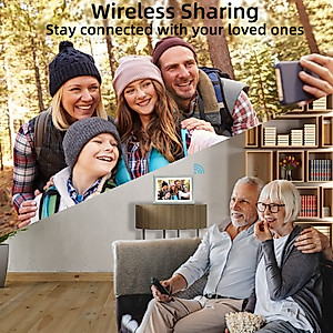 Digital Photo Frame WiFi 10 Inch Touch Screen,HAOVM HD IPS Display Digital Picture Frame with 16GB Storage, Auto-Rotate, Motion Sensor, Easy Setup to Share Photos & Videos Email,Cloud,via VPhoto APP