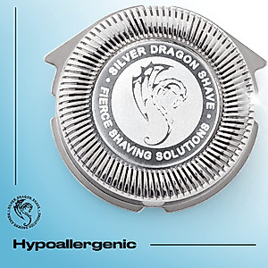 Silver Dragon Shave HQ8 Norelco Replacement Heads – HQ8/52 Blades Compatible with Philips Norelco Series 7100, 7200, 7300, 7700, 7800, 8800, PT/AT700, PT/AT800 & Aquatec Electric Shavers, Pack of 3