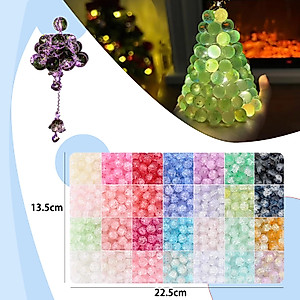 700pcs Crack Glass Beads for Jewelry Making -AIXPROBEAD 8MM Beads Bracelet Making Kit with Crystals, Charms, and Friendship Bracelet Beads - Jewelry Making Supplies for Adults and Girls