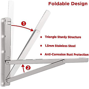 WANLIAN Foldable Wall-Mounted air Conditioner Bracket for Small Split Type Heavy Duty Non-Rusting air Conditioner mounting Bracket