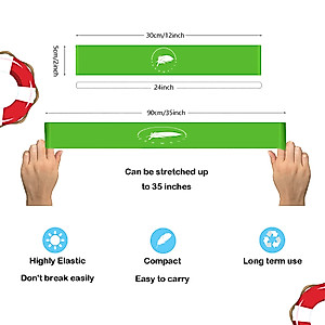 growell Towel Bands (6 Pack) - Stretch Beach Towel Clips for Beach Cruise Pool Chairs, Lounge Towel Holder Elastic, Cruise Ship Essentials (A Mix 6 Colors)