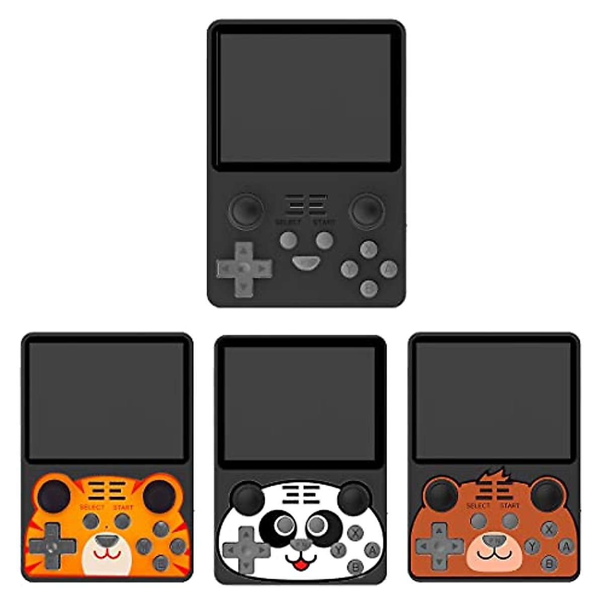 DECI Powkiddy RGB20S Handheld Game Console Built-in 15000 Games, 16G+64G 3.5 Inch IPS Handheld Emulator Video Game Console Retro Arcade for Kids Adults, Open Source Arkos System