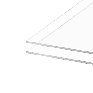 KAITELA Pack of 10 Clear Acrylic Sheet 4" x 6" Cast Plexiglass Panel 1/8" Thick (3mm) Transparent Plastic Board for Sign, Craft, Display Projects, Laser Cutting, Engraving, Painting