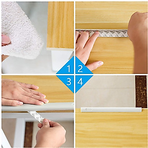 Edge and Corner Guards, 0.8 ft * 8 Pack, Food Grade Silicone Corner Protectors for Baby Proofing (Semitransparent White)