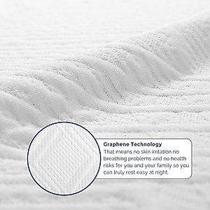TMEOSK King Size Mattress, 10 inch King Gel Memory Foam Mattress for Cool Sleep & Pressure Relief, Medium Firm Mattress in a Box, CertiPUR-US Certified (King)