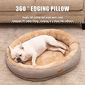 AKEISHE Cat Cushion Bed - Soft Durable Fabric Cat Beds for Indoor Cats and Kitten Beds for Indoor Kittens, Washable Calming Cat Bed for Ultimate Comfort