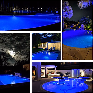 XIUBE Blue Pool Led Light Bulb for Inground Pool 120V 40W Underwater Swimming Pool Replacement Light Bulb for Pentair & Hayward Hot Tub Fixture Up to 300-600W Traditional Bulb E26 Base