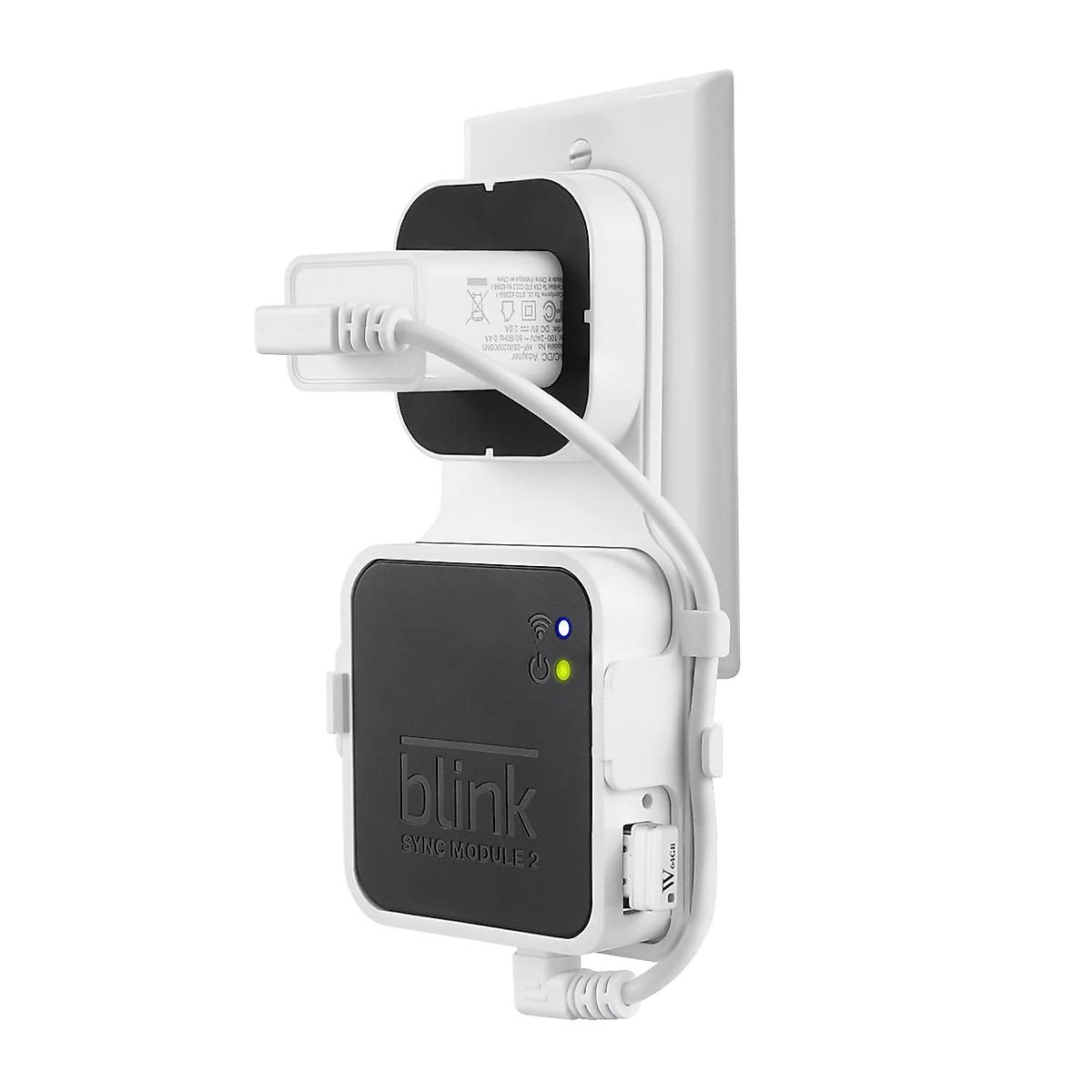 Wasserstein Solar Panel Compatible with Blink Outdoor & Blink XT2/XT - Additional 64GB USB Flash Drive Included (Blink Camera NOT Included)