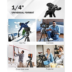 Camera Tripod with Travel Bag, Cell Phone Tripod with Wireless Remote and Phone Holder, Compatible with All Cameras, Cell Phones, Tiktok,Projector, Webcam, Spotting Scopes