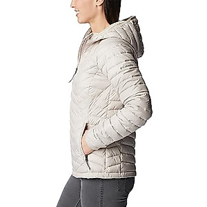 Columbia Women's Powder Lite Hooded Jacket, Dark Stone, Small