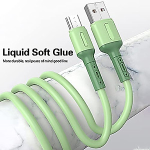 BGNTBUK Note 8 Charger Cable 6ft 1m Silicone Data Cable Mobile Phone Color Fast Charging Line Liquid Soft Plastic Flash Charging Cable Suitable for Android Interface C to C Charge Cable