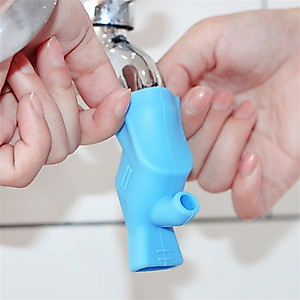 WEILYDF Faucet Extender Soft Durable Silicone Faucet Tap Extender Bathroom Extension For Toddler Kids Double-Head Tap Extender