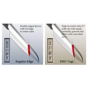 TOSHU 150 mm (5.9 inch) Petty Knife, Manually Sharpened Japanese Kitchen Knife Produced Utilizing Japanese Sword-Making Techniques - Damascus Pattern - 3 Layers