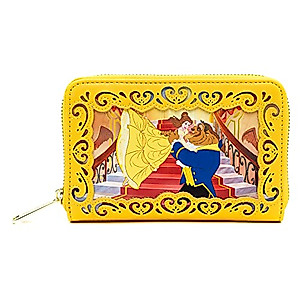 Loungefly Disney Beauty and the Beast, Princess Stories Series Belle Wallet, Ballroom
