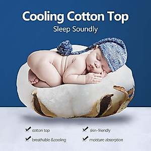 COONP Full Mattress Topper, Extra Thick Pillowtop, Cooling Plush Mattress Pad Cover Cotton Top Bed Topper Protector with 8-21 Inch Deep Pocket