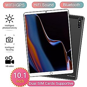 S12 10.1 inch Android Tablet PC, 3G Phone/WiFi Tablet for Study, Game and Video Playing, Internet Browsing, Dual SIM Cards and Dual Standby Supportive, 4Core/Bluetooth/GPS/FM, IPS HD Display_Gray