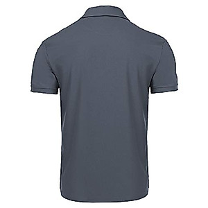 GEEK LIGHTING Mens Polo Shirt Sport Casual Short Sleeve Golf Tennis T-Shirt