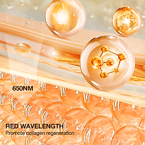 NEWKEY Red Light Therapy Mask for Face Wrinkles, 7 LED Light Therapy Facial Skin Care Mask,At-Home Photon Skin Care Beauty Mask for Anti-Ageing