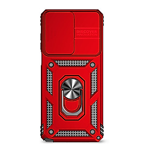 SunStory for Motorola Moto G Stylus 5G 2023 Case with HD Screen Protector & Slide Camera Cover & Kickstand, [Military-Grade] Phone Case for Moto G Stylus 5G 2023 (Red)