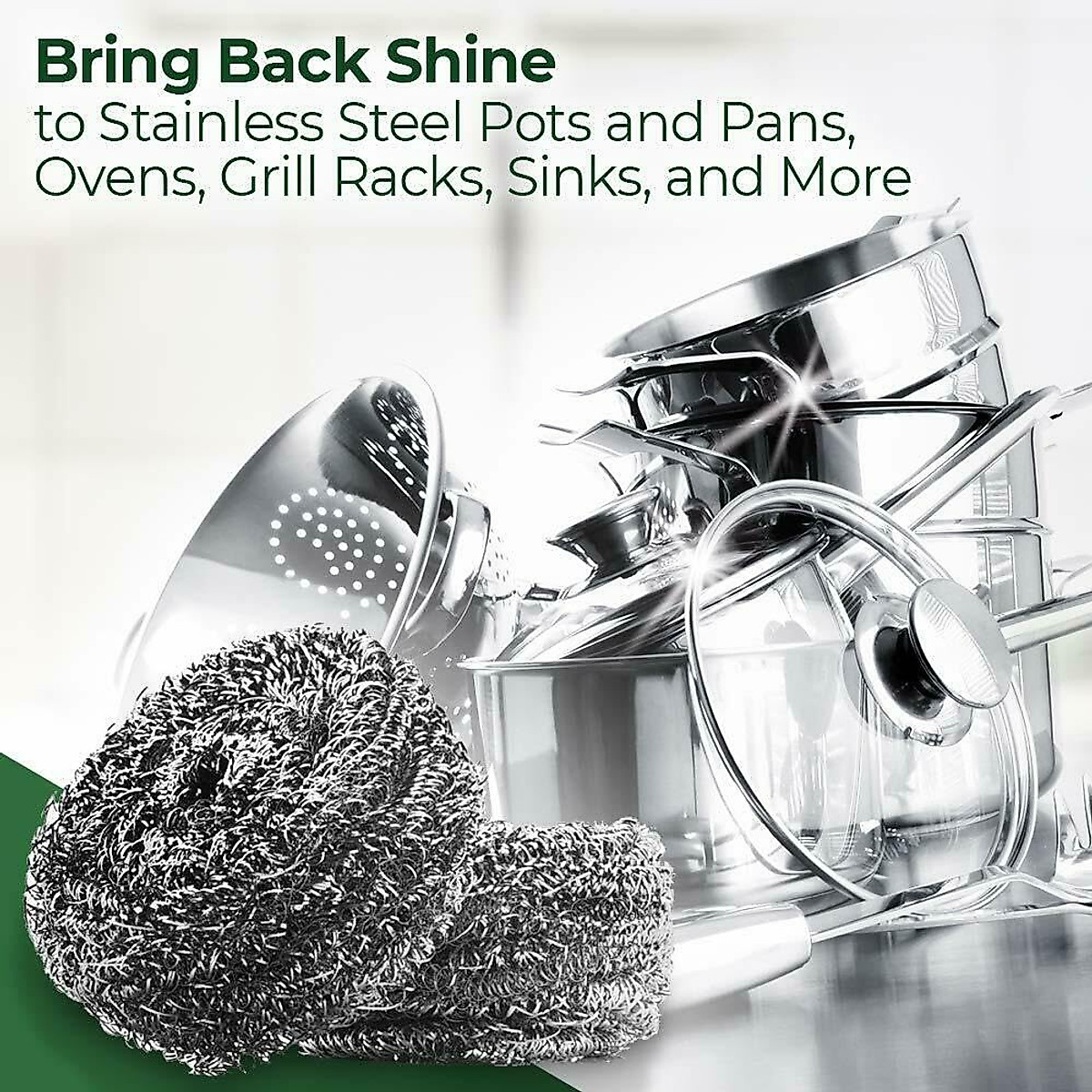 Stanley Home Products Degreaser Concentrate (32 fl. oz.) with Stainless Steel Kitchen & Kettle Cleaner Sponges – Removes Grease & Grime