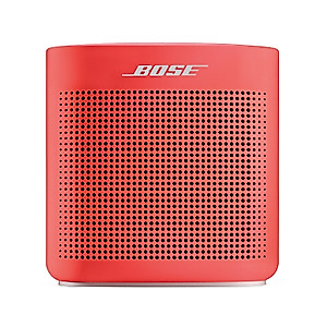 Bose SoundLink Color II: Portable Bluetooth, Wireless Speaker with Microphone- Coral Red